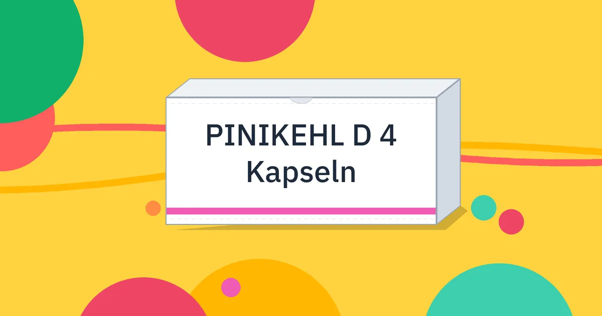Symbolbild: Packung mit der Aufschrift PINIKEHL D 4 Kapseln (PZN 04549183) – Verfügbarkeit und Bezug in Apotheken in Frankfurt am Main