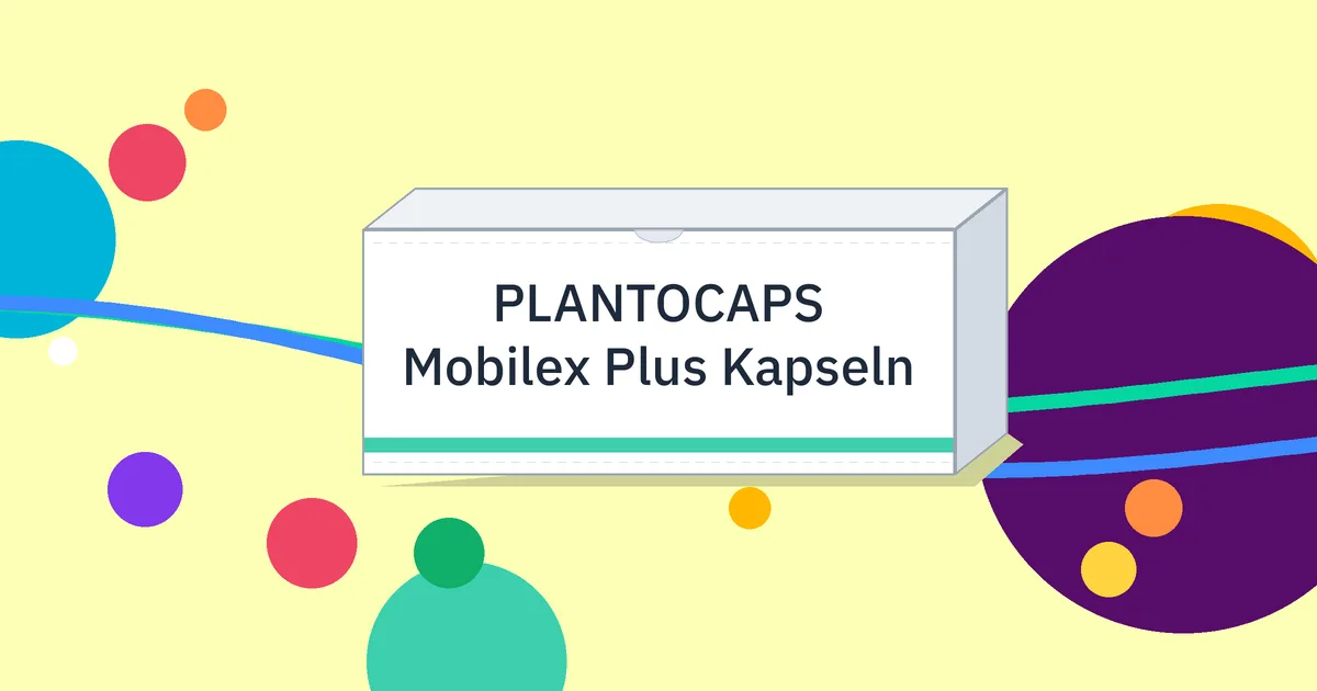 Symbolbild: Packung mit der Aufschrift PLANTOCAPS Mobilex Plus Kapseln (PZN 11176498) – Verfügbarkeit und Bezug in Apotheken in Frankfurt am Main
