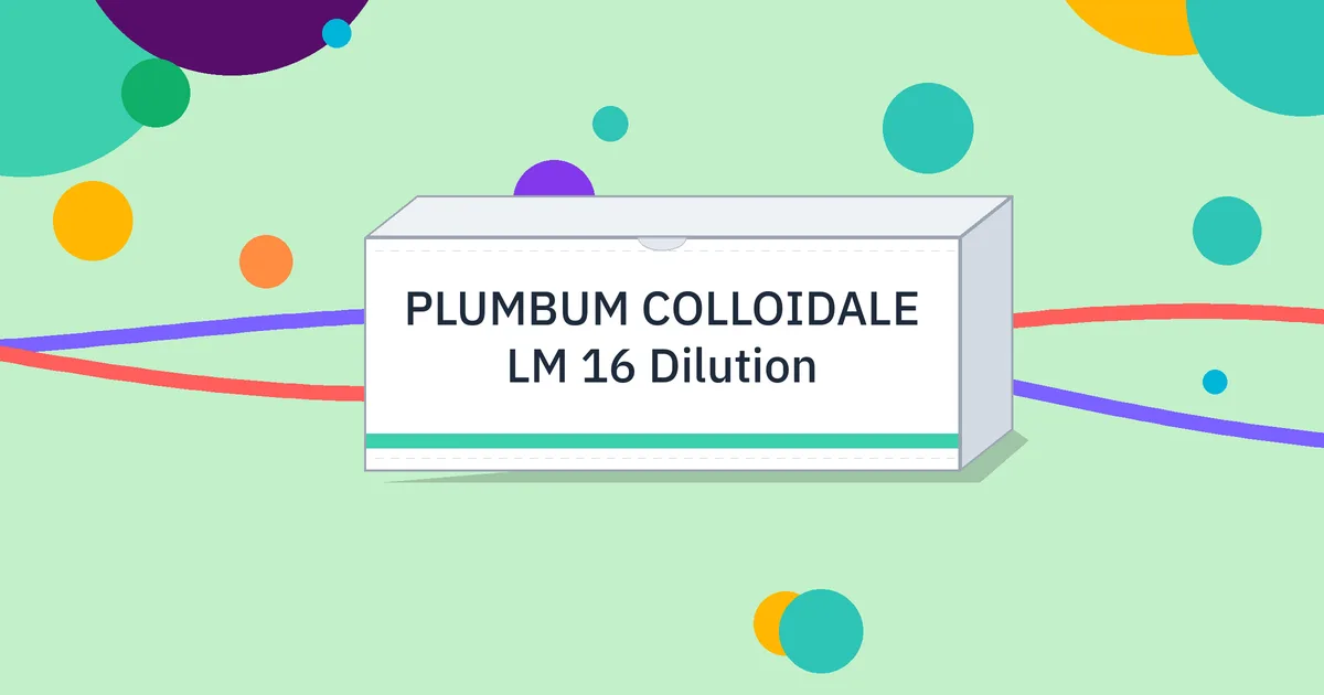 Symbolbild: Packung mit der Aufschrift PLUMBUM COLLOIDALE LM 16 Dilution (PZN 13040248) – Verfügbarkeit und Bezug in Apotheken in Frankfurt am Main