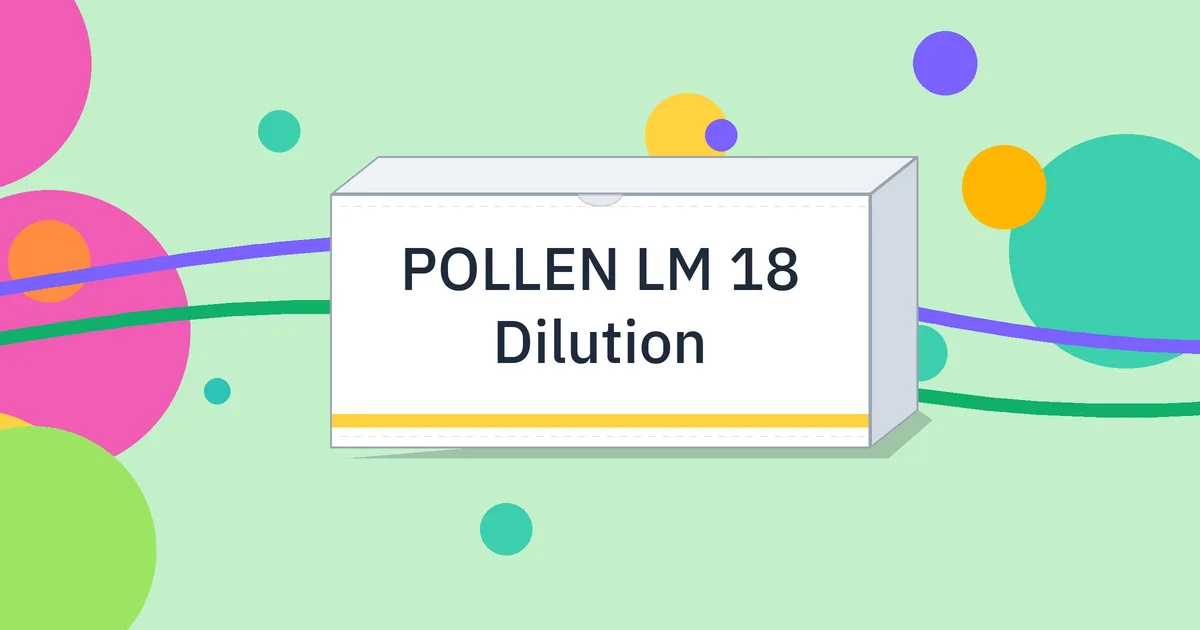 Symbolbild: Packung mit der Aufschrift POLLEN LM 18 Dilution (PZN 03505479) – Verfügbarkeit und Bezug in Apotheken in Frankfurt am Main