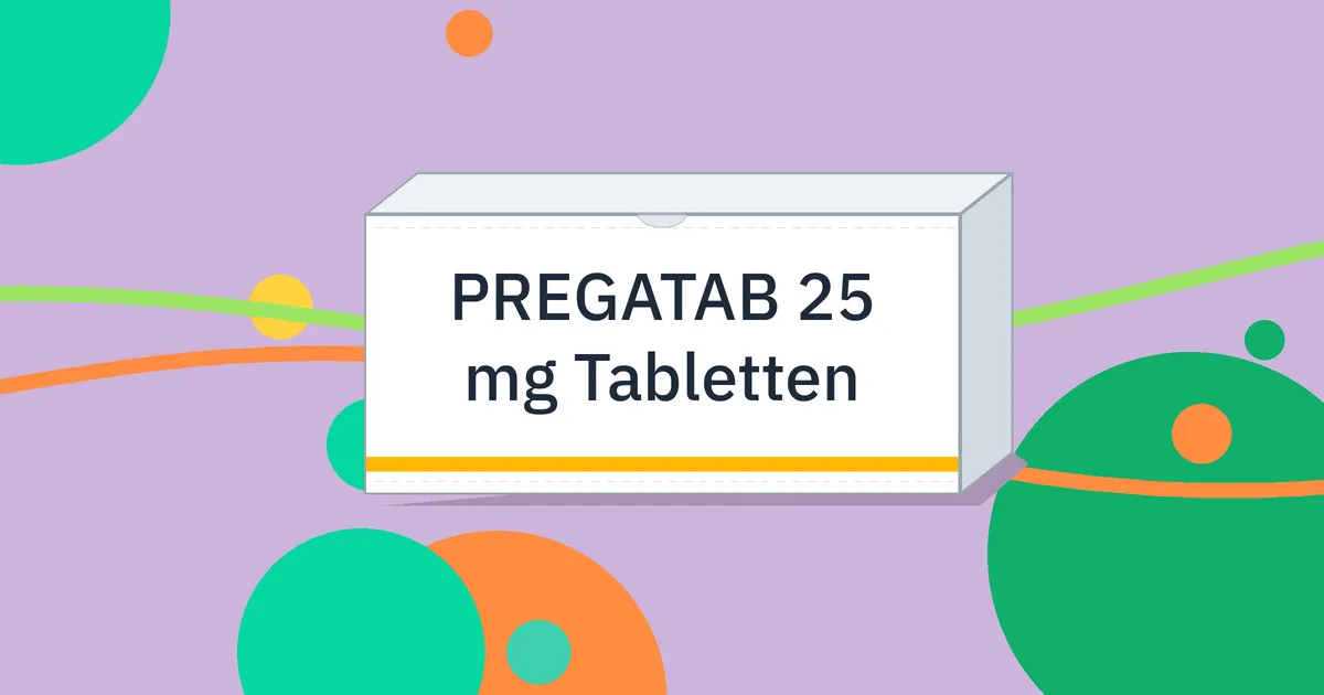 Symbolbild: Packung mit der Aufschrift PREGATAB 25 mg Tabletten (PZN 14135643) – Verfügbarkeit und Bezug in Apotheken in Frankfurt am Main