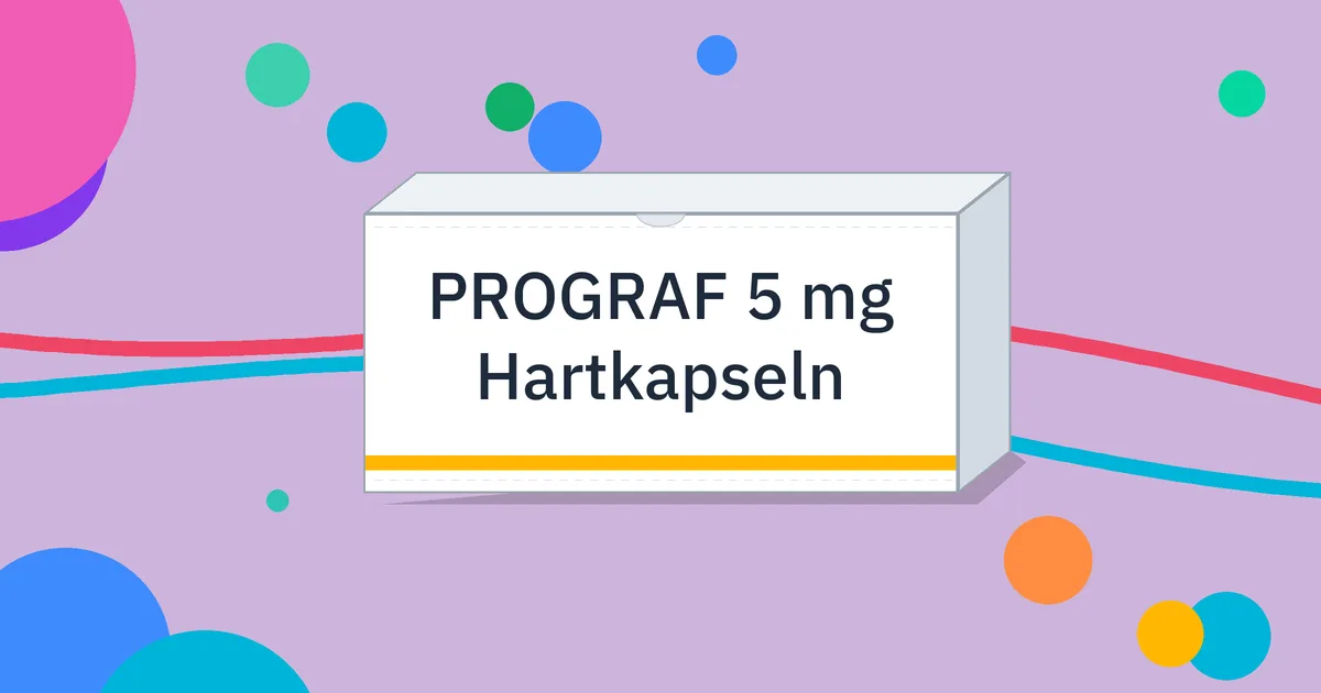 Symbolbild: Packung mit der Aufschrift PROGRAF 5 mg Hartkapseln (PZN 18256800) – Verfügbarkeit und Bezug in Apotheken in Frankfurt am Main
