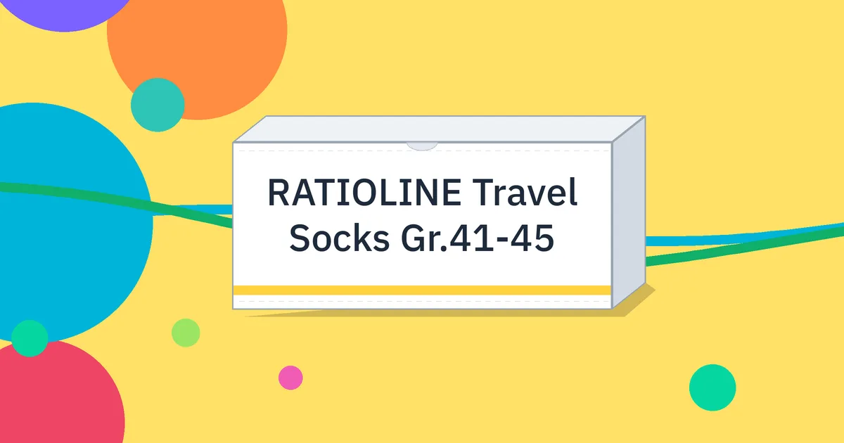 Symbolbild: Packung mit der Aufschrift RATIOLINE Travel Socks Gr.41-45 (PZN 15322867) – Verfügbarkeit und Bezug in Apotheken in Frankfurt am Main