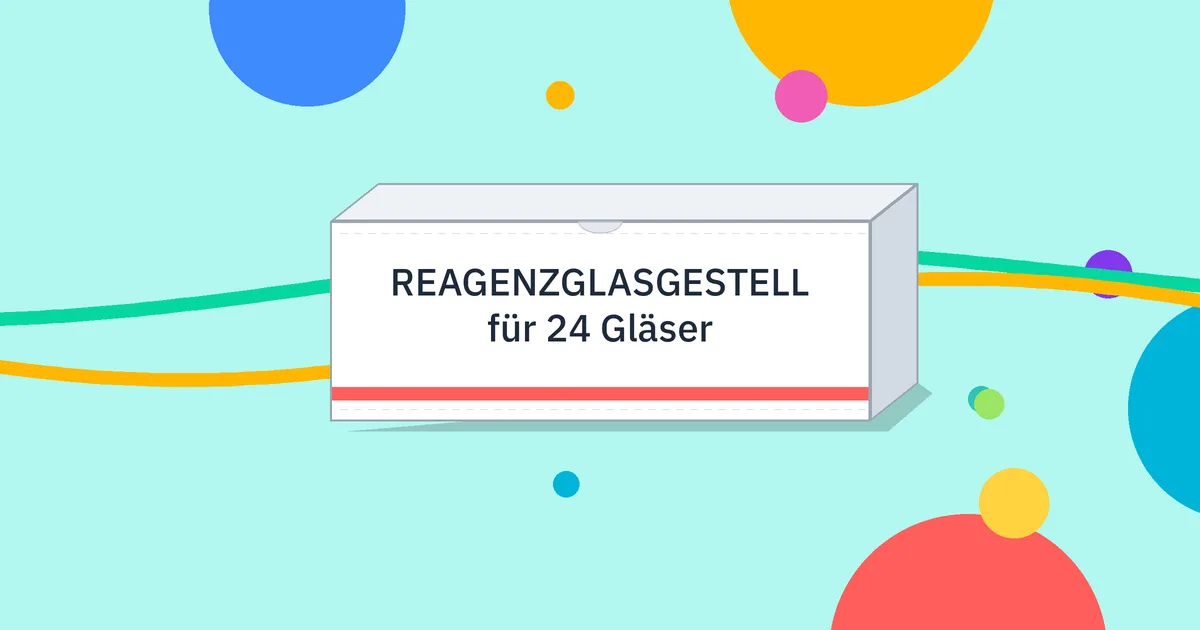 Symbolbild: Packung mit der Aufschrift REAGENZGLASGESTELL für 24 Gläser (PZN 03139810) – Verfügbarkeit und Bezug in Apotheken in Frankfurt am Main