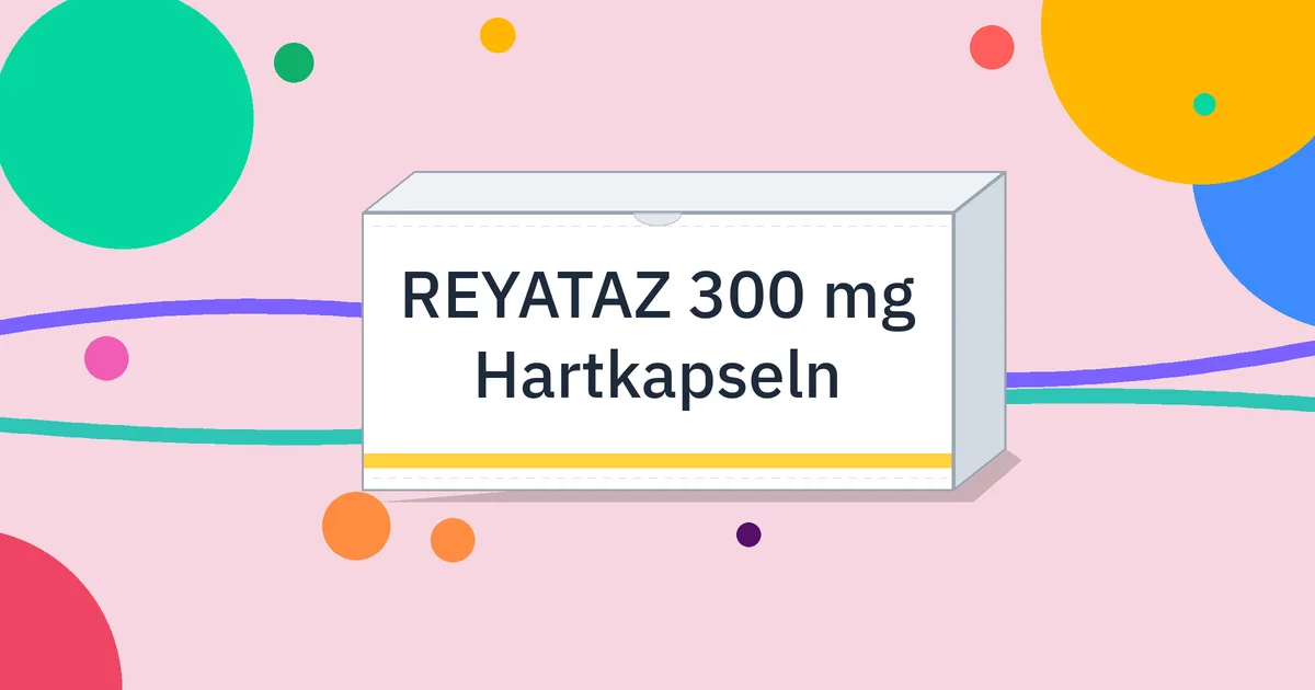 Symbolbild: Packung mit der Aufschrift REYATAZ 300 mg Hartkapseln (PZN 10533387) – Verfügbarkeit und Bezug in Apotheken in Frankfurt am Main