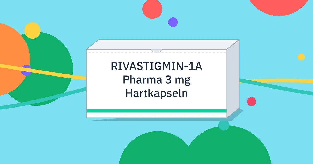 Symbolbild: Packung mit der Aufschrift RIVASTIGMIN-1A Pharma 3 mg Hartkapseln (PZN 09322610) – Verfügbarkeit und Bezug in Apotheken in Frankfurt am Main