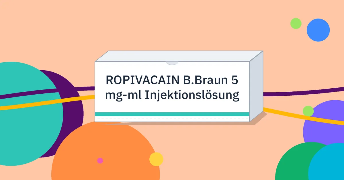 Symbolbild: Packung mit der Aufschrift ROPIVACAIN B.Braun 5 mg-ml Injektionslösung (PZN 08812720) – Verfügbarkeit und Bezug in Apotheken in Frankfurt am Main