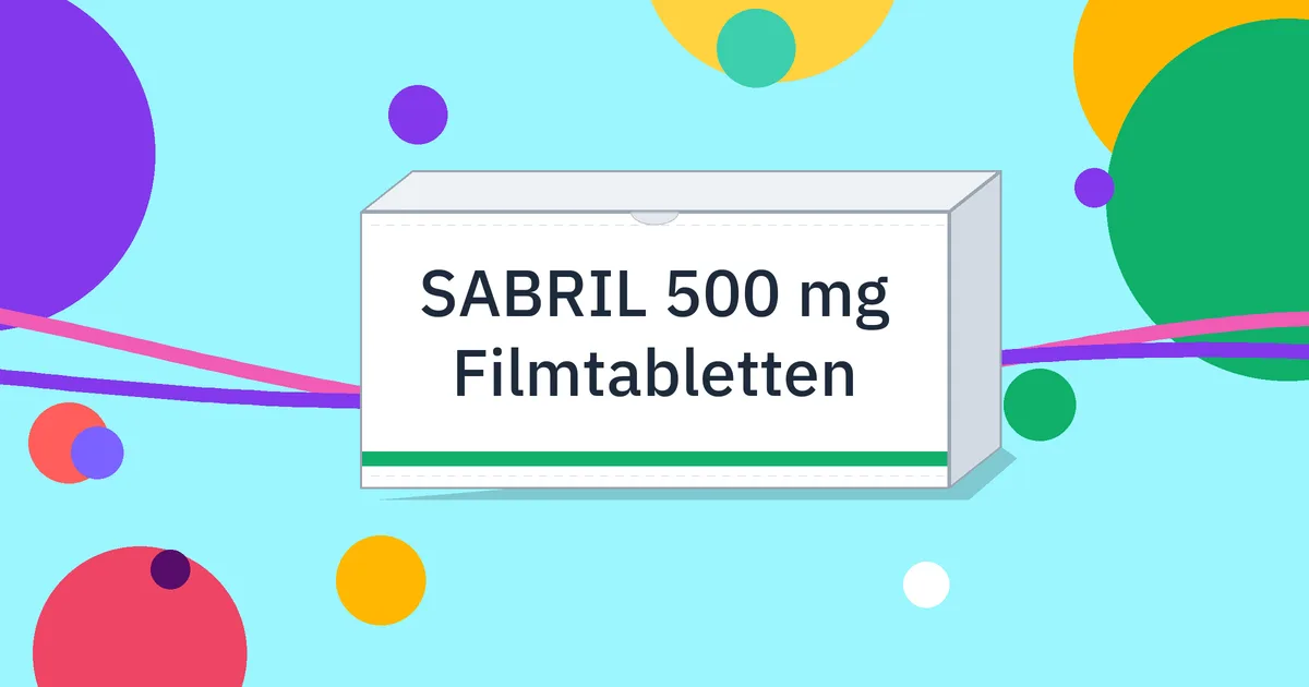 Symbolbild: Packung mit der Aufschrift SABRIL 500 mg Filmtabletten (PZN 08600202) – Verfügbarkeit und Bezug in Apotheken in Frankfurt am Main