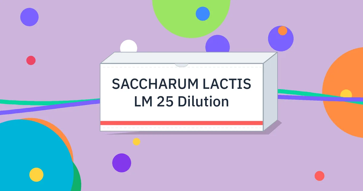 Symbolbild: Packung mit der Aufschrift SACCHARUM LACTIS LM 25 Dilution (PZN 13176864) – Verfügbarkeit und Bezug in Apotheken in Frankfurt am Main