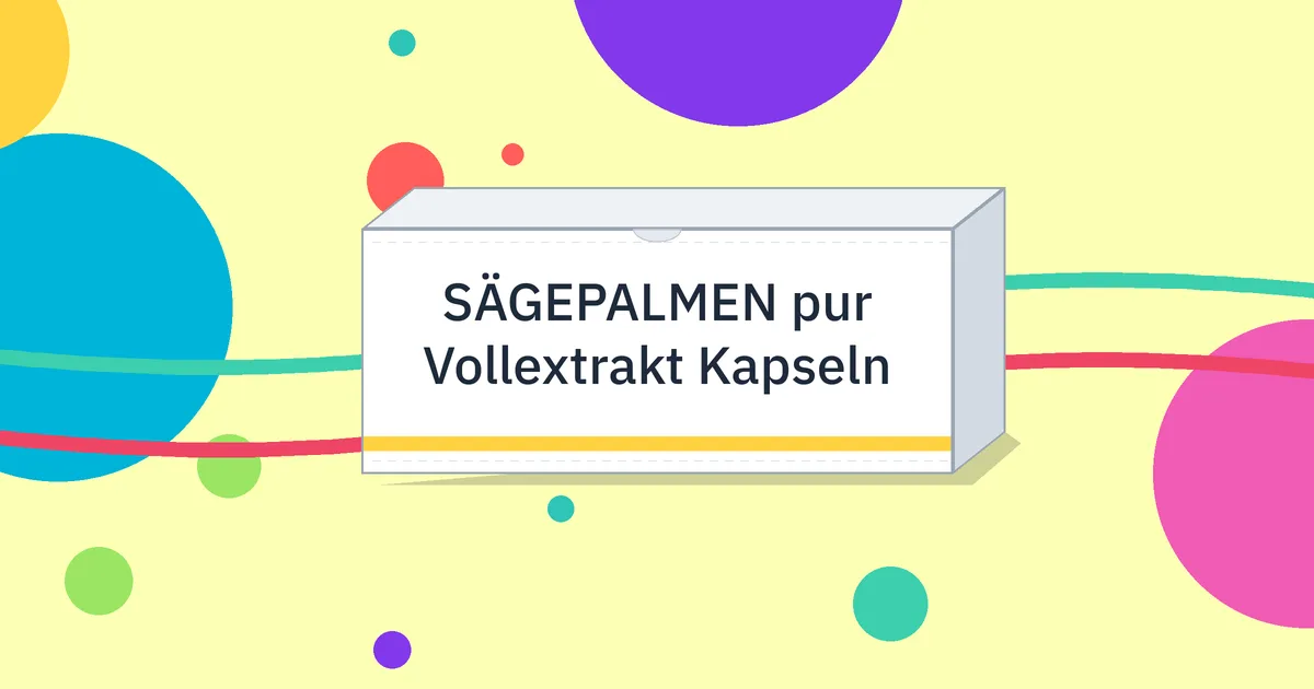 Symbolbild: Packung mit der Aufschrift SÄGEPALMEN pur Vollextrakt Kapseln (PZN 09617854) – Verfügbarkeit und Bezug in Apotheken in Frankfurt am Main