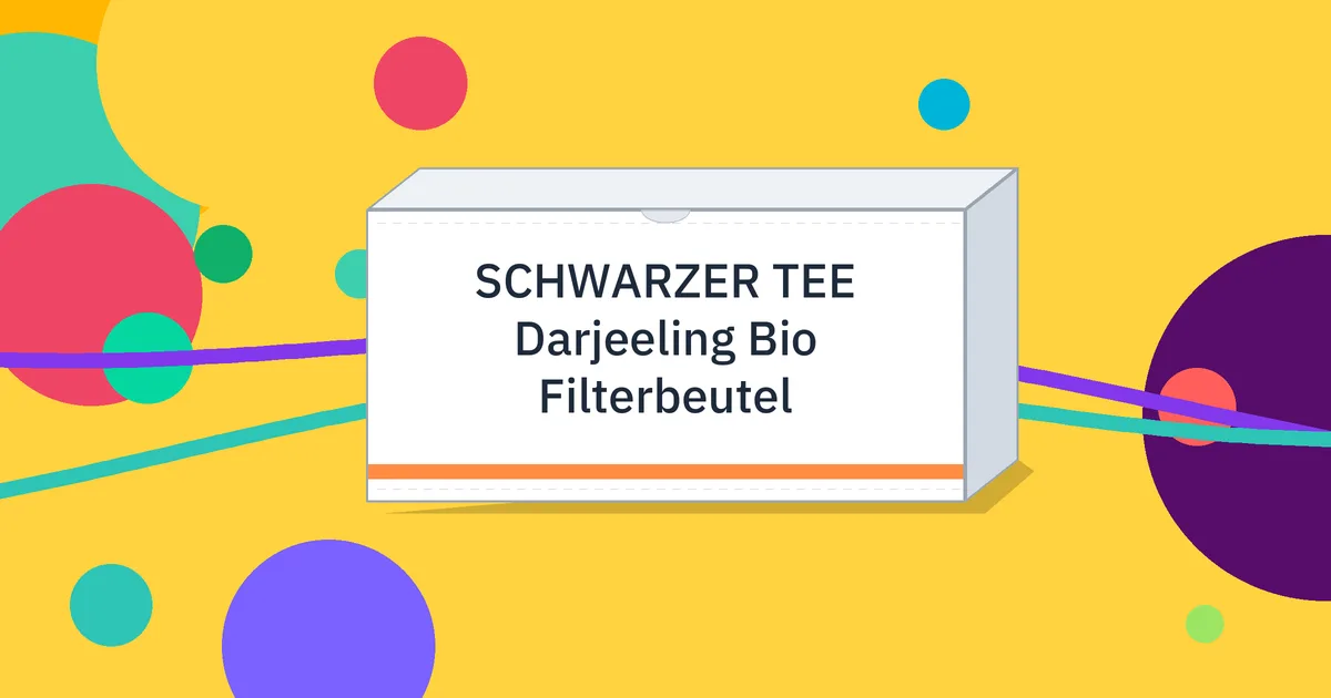 Symbolbild: Packung mit der Aufschrift SCHWARZER TEE Darjeeling Bio Filterbeutel (PZN 10931946) – Verfügbarkeit und Bezug in Apotheken in Frankfurt am Main