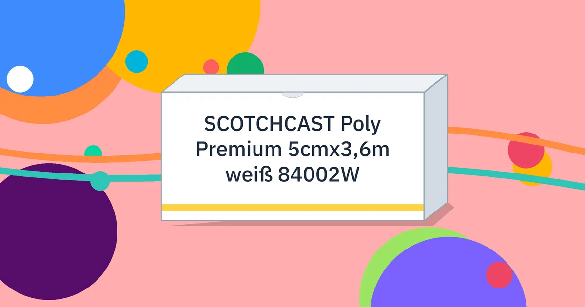 Symbolbild: Packung mit der Aufschrift SCOTCHCAST Poly Premium 5cmx3,6m weiß 84002W (PZN 09073354) – Verfügbarkeit und Bezug in Apotheken in Frankfurt am Main