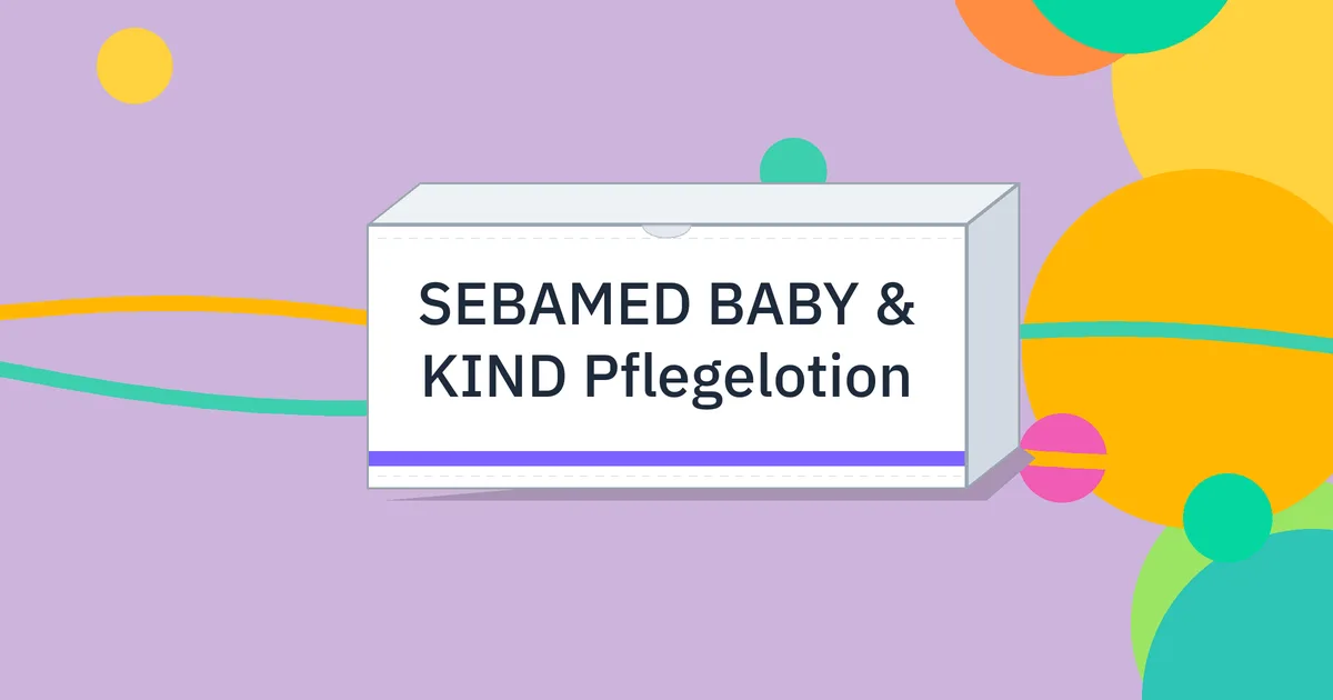 Symbolbild: Packung mit der Aufschrift SEBAMED BABY & KIND Pflegelotion (PZN 10784238) – Verfügbarkeit und Bezug in Apotheken in Frankfurt am Main