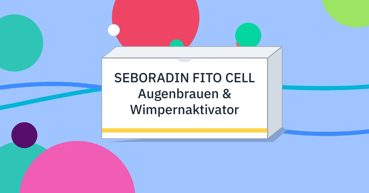 Symbolbild: Packung mit der Aufschrift SEBORADIN FITO CELL Augenbrauen & Wimpernaktivator (PZN 18402325) – Verfügbarkeit und Bezug in Apotheken in Frankfurt am Main