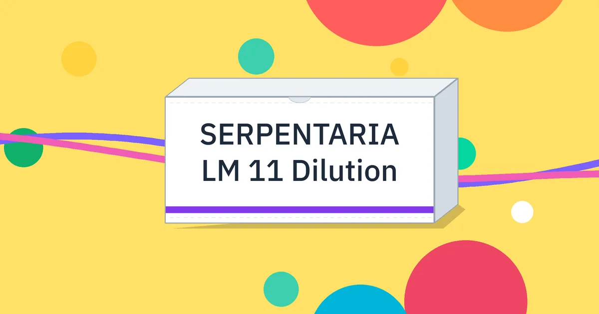 Symbolbild: Packung mit der Aufschrift SERPENTARIA LM 11 Dilution (PZN 13676176) – Verfügbarkeit und Bezug in Apotheken in Frankfurt am Main