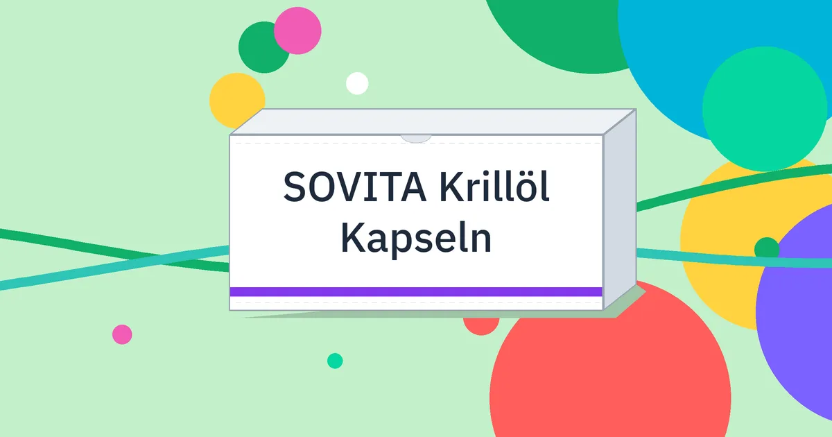 Symbolbild: Packung mit der Aufschrift SOVITA Krillöl Kapseln (PZN 20278039) – Verfügbarkeit und Bezug in Apotheken in Frankfurt am Main
