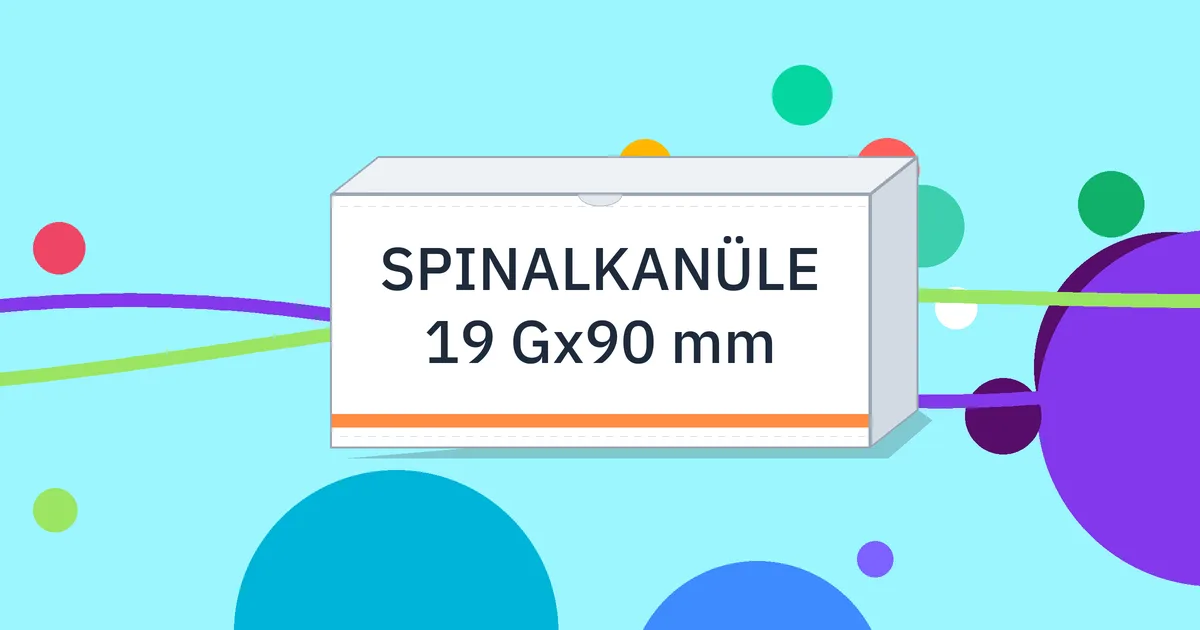 Symbolbild: Packung mit der Aufschrift SPINALKANÜLE 19 Gx90 mm (PZN 12339407) – Verfügbarkeit und Bezug in Apotheken in Frankfurt am Main