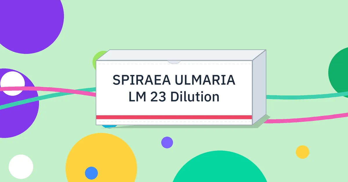 Symbolbild: Packung mit der Aufschrift SPIRAEA ULMARIA LM 23 Dilution (PZN 13196200) – Verfügbarkeit und Bezug in Apotheken in Frankfurt am Main