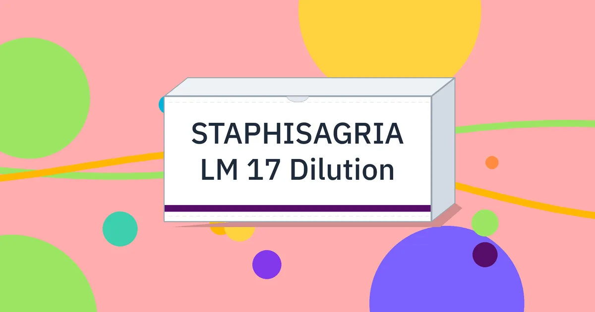 Symbolbild: Packung mit der Aufschrift STAPHISAGRIA LM 17 Dilution (PZN 13199658) – Verfügbarkeit und Bezug in Apotheken in Frankfurt am Main