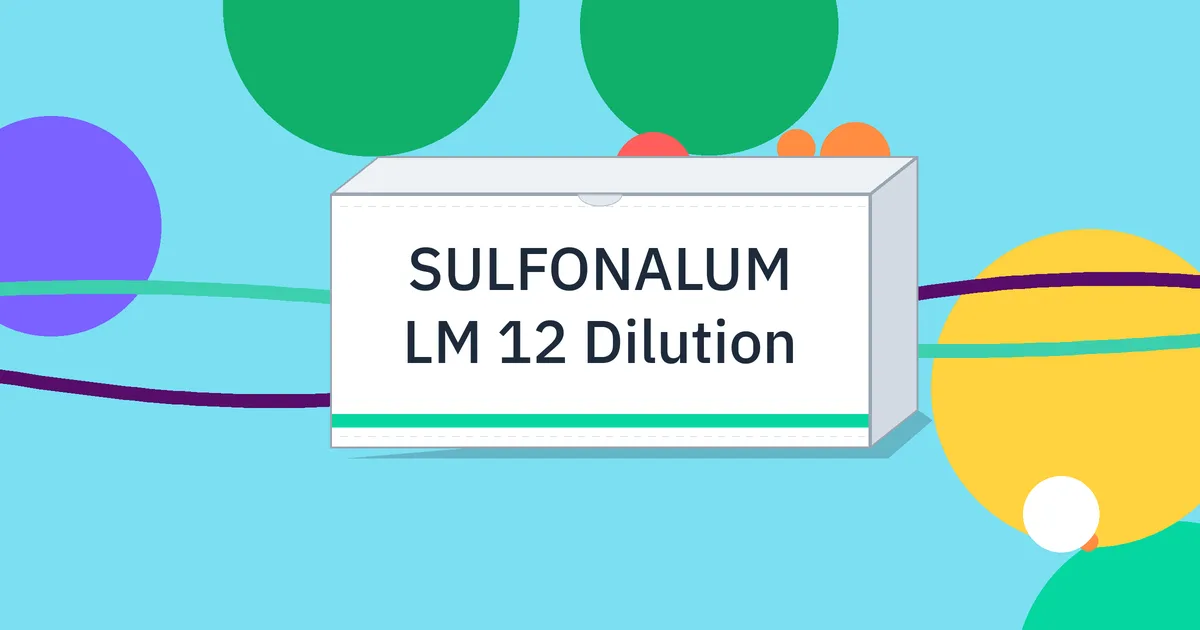 Symbolbild: Packung mit der Aufschrift SULFONALUM LM 12 Dilution (PZN 13209517) – Verfügbarkeit und Bezug in Apotheken in Frankfurt am Main