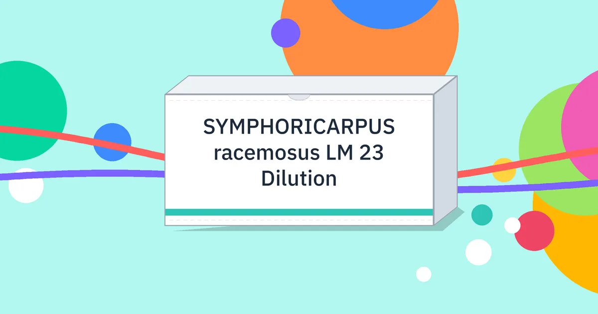 Symbolbild: Packung mit der Aufschrift SYMPHORICARPUS racemosus LM 23 Dilution (PZN 13211371) – Verfügbarkeit und Bezug in Apotheken in Frankfurt am Main
