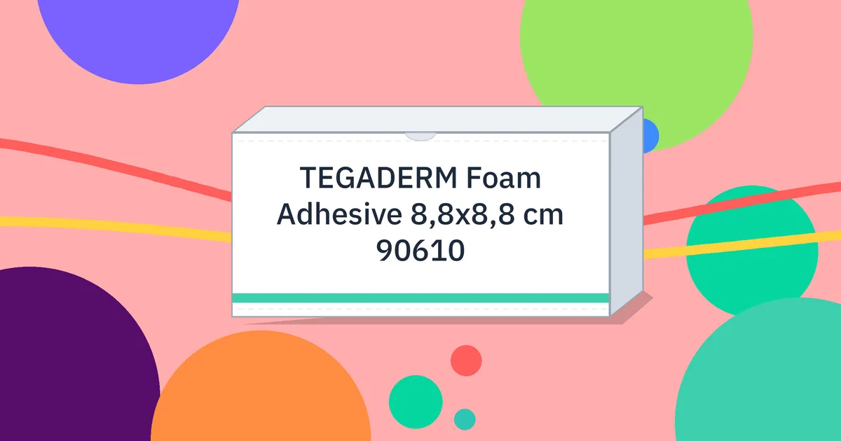 Symbolbild: Packung mit der Aufschrift TEGADERM Foam Adhesive 8,8x8,8 cm 90610 (PZN 18002583) – Verfügbarkeit und Bezug in Apotheken in Frankfurt am Main