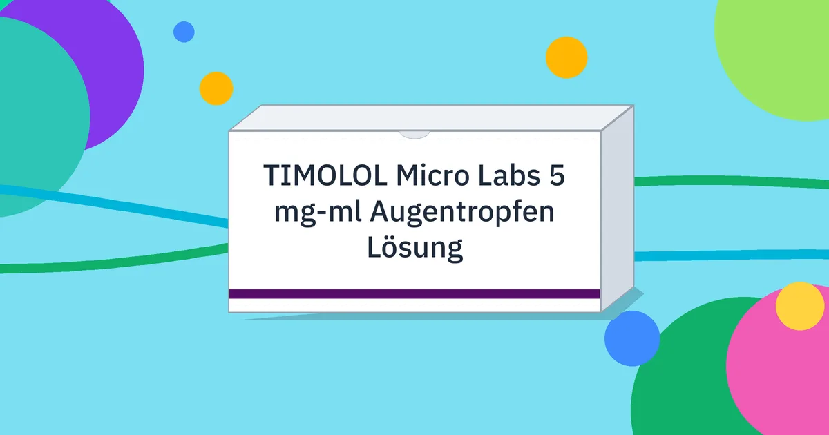 Symbolbild: Packung mit der Aufschrift TIMOLOL Micro Labs 5 mg-ml Augentropfen Lösung (PZN 15228269) – Verfügbarkeit und Bezug in Apotheken in Frankfurt am Main