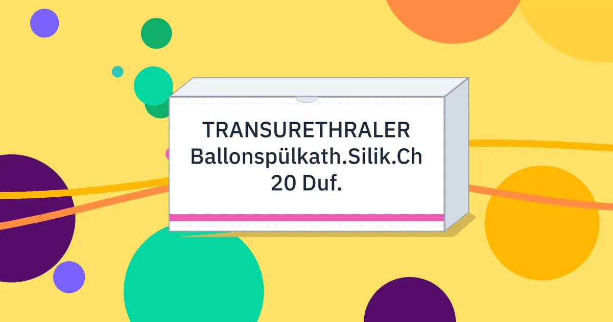 Symbolbild: Packung mit der Aufschrift TRANSURETHRALER Ballonspülkath.Silik.Ch 20 Duf. (PZN 01151184) – Verfügbarkeit und Bezug in Apotheken in Frankfurt am Main