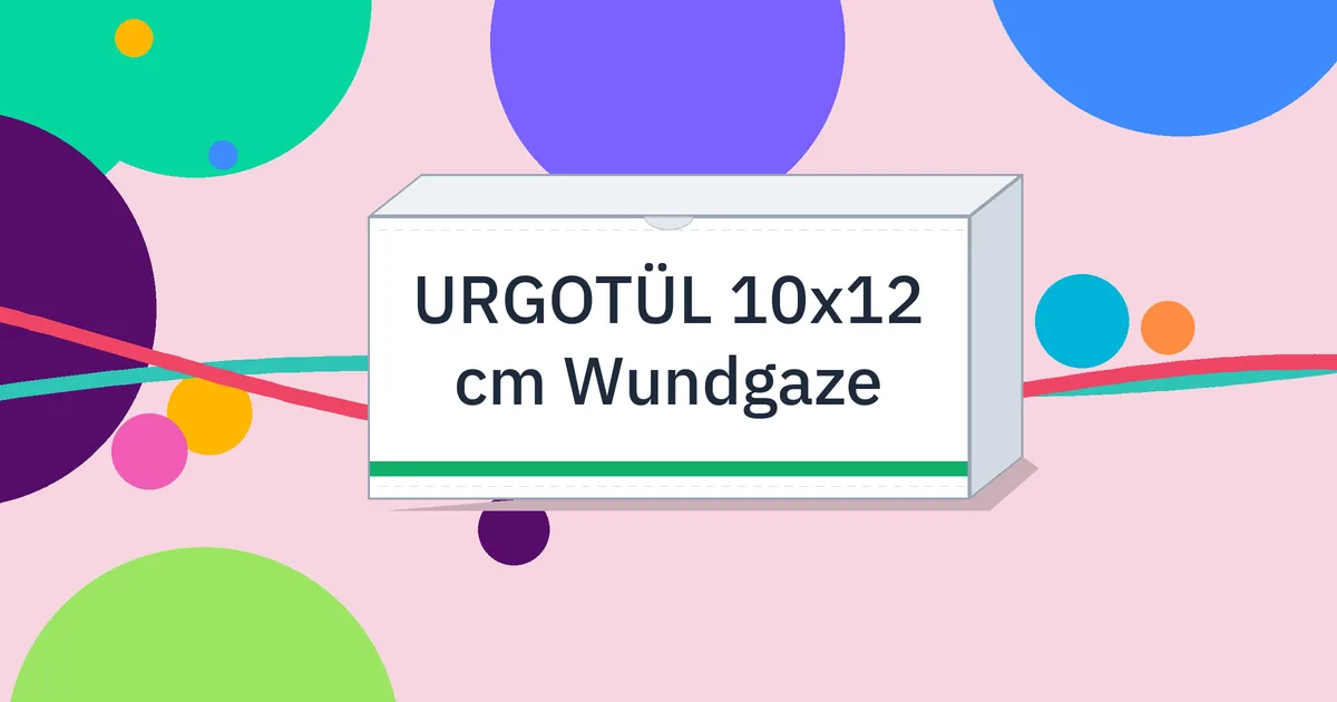 Symbolbild: Packung mit der Aufschrift URGOTÜL 10x12 cm Wundgaze (PZN 19363840) – Verfügbarkeit und Bezug in Apotheken in Frankfurt am Main