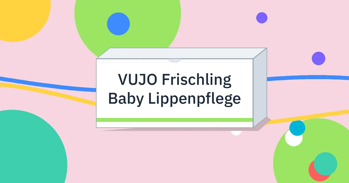 Symbolbild: Packung mit der Aufschrift VUJO Frischling Baby Lippenpflege (PZN 17491574) – Verfügbarkeit und Bezug in Apotheken in Frankfurt am Main