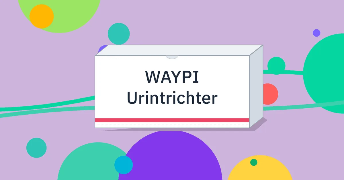 Symbolbild: Packung mit der Aufschrift WAYPI Urintrichter (PZN 15866627) – Verfügbarkeit und Bezug in Apotheken in Frankfurt am Main