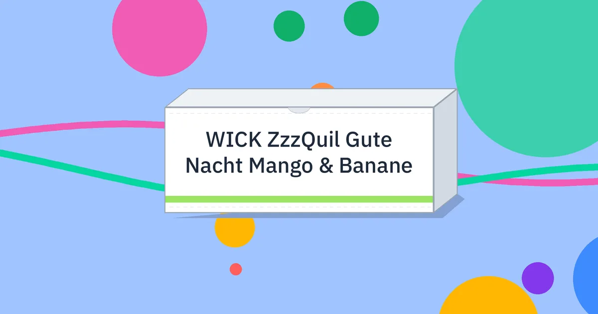 Symbolbild: Packung mit der Aufschrift WICK ZzzQuil Gute Nacht Mango & Banane (PZN 18137461) – Verfügbarkeit und Bezug in Apotheken in Frankfurt am Main