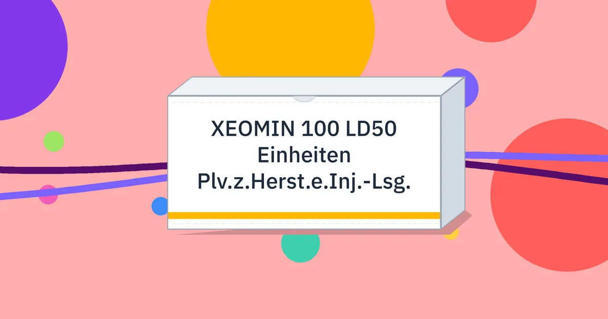 Symbolbild: Packung mit der Aufschrift XEOMIN 100 LD50 Einheiten Plv.z.Herst.e.Inj.-Lsg. (PZN 08873058) – Verfügbarkeit und Bezug in Apotheken in Frankfurt am Main