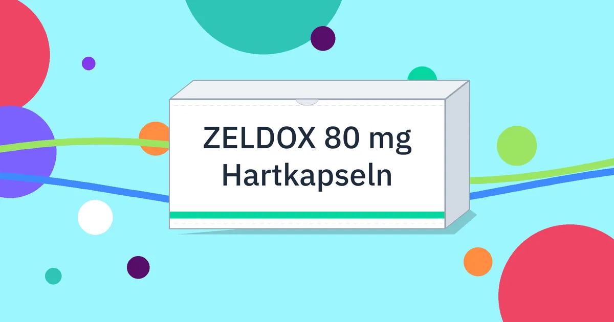 Symbolbild: Packung mit der Aufschrift ZELDOX 80 mg Hartkapseln (PZN 02583106) – Verfügbarkeit und Bezug in Apotheken in Frankfurt am Main