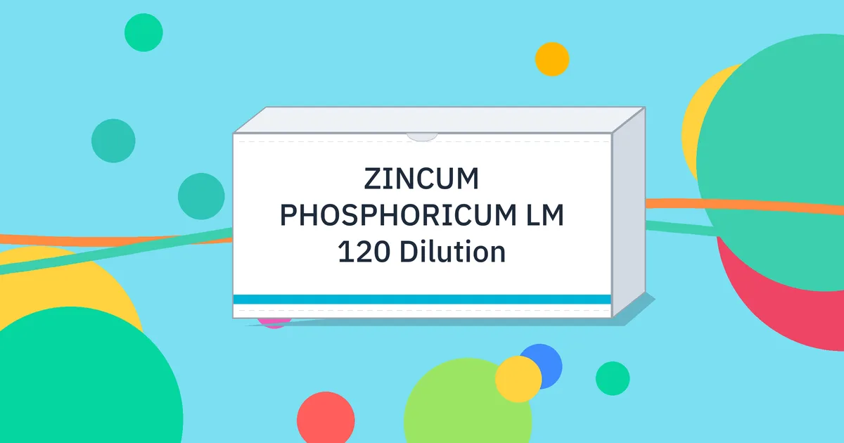 Symbolbild: Packung mit der Aufschrift ZINCUM PHOSPHORICUM LM 120 Dilution (PZN 13297964) – Verfügbarkeit und Bezug in Apotheken in Frankfurt am Main
