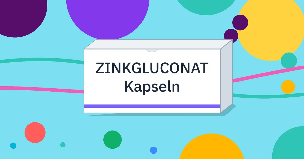 Symbolbild: Packung mit der Aufschrift ZINKGLUCONAT Kapseln (PZN 06435472) – Verfügbarkeit und Bezug in Apotheken in Frankfurt am Main