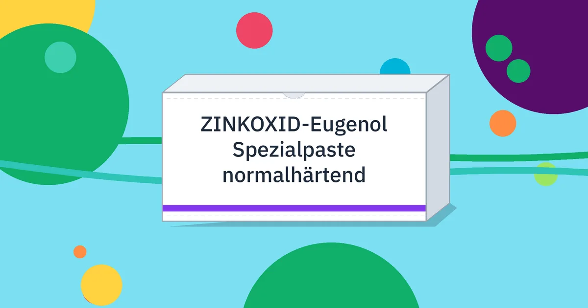 Symbolbild: Packung mit der Aufschrift ZINKOXID-Eugenol Spezialpaste normalhärtend (PZN 00040235) – Verfügbarkeit und Bezug in Apotheken in Frankfurt am Main