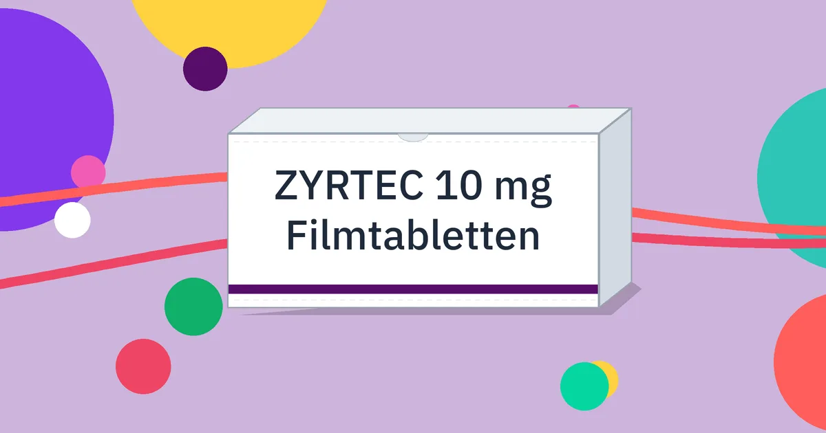 Symbolbild: Packung mit der Aufschrift ZYRTEC 10 mg Filmtabletten (PZN 03738203) – Verfügbarkeit und Bezug in Apotheken in Frankfurt am Main