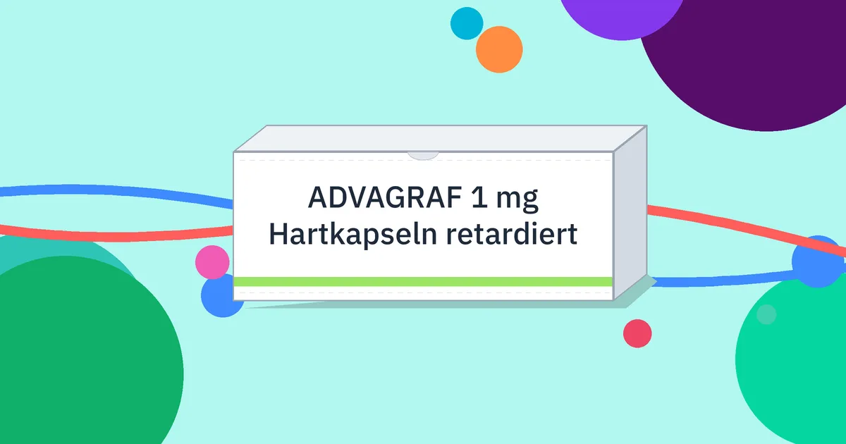 Symbolbild: Packung mit der Aufschrift ADVAGRAF 1 mg Hartkapseln retardiert (PZN 10786237) – Verfügbarkeit und Bezug in Apotheken in Frankfurt am Main