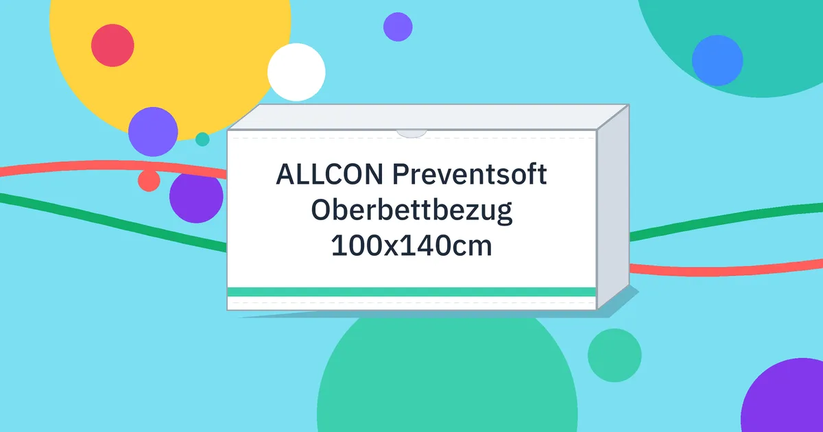 Symbolbild: Packung mit der Aufschrift ALLCON Preventsoft Oberbettbezug 100x140cm (PZN 03113236) – Verfügbarkeit und Bezug in Apotheken in Frankfurt am Main