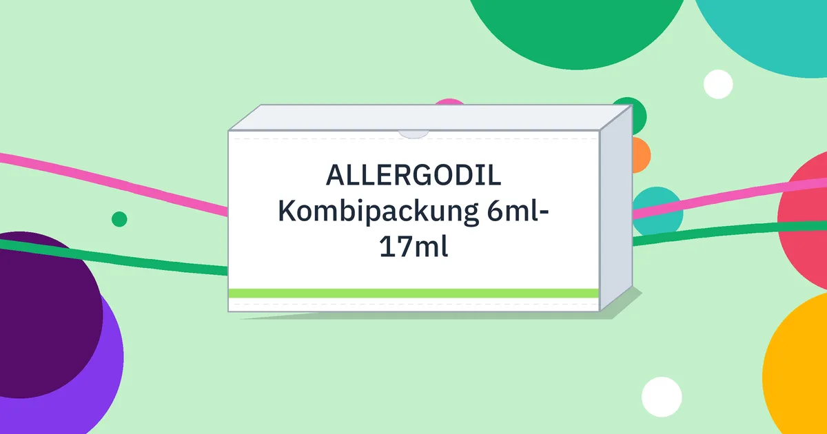 Symbolbild: Packung mit der Aufschrift ALLERGODIL Kombipackung 6ml-17ml (PZN 01038246) – Verfügbarkeit und Bezug in Apotheken in Frankfurt am Main