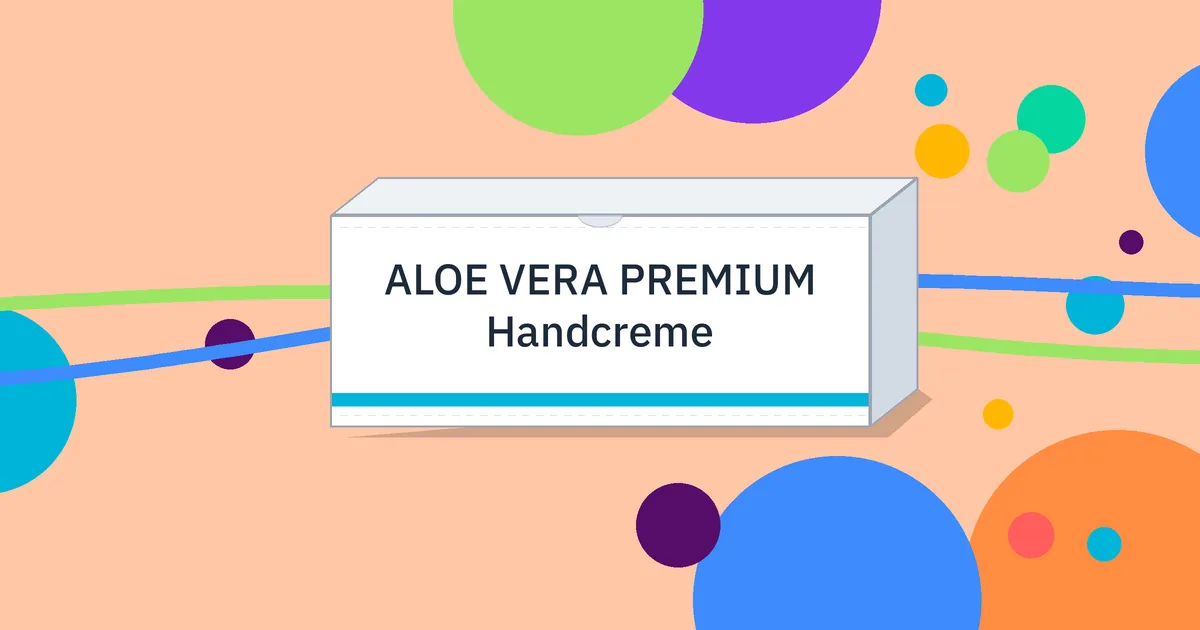 Symbolbild: Packung mit der Aufschrift ALOE VERA PREMIUM Handcreme (PZN 02398969) – Verfügbarkeit und Bezug in Apotheken in Frankfurt am Main