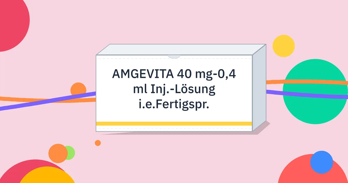 Symbolbild: Packung mit der Aufschrift AMGEVITA 40 mg-0,4 ml Inj.-Lösung i.e.Fertigspr. (PZN 19688683) – Verfügbarkeit und Bezug in Apotheken in Frankfurt am Main
