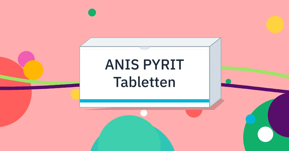 Symbolbild: Packung mit der Aufschrift ANIS PYRIT Tabletten (PZN 00761704) – Verfügbarkeit und Bezug in Apotheken in Frankfurt am Main