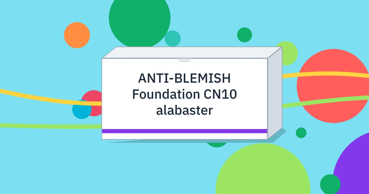 Symbolbild: Packung mit der Aufschrift ANTI-BLEMISH Foundation CN10 alabaster (PZN 19153781) – Verfügbarkeit und Bezug in Apotheken in Frankfurt am Main