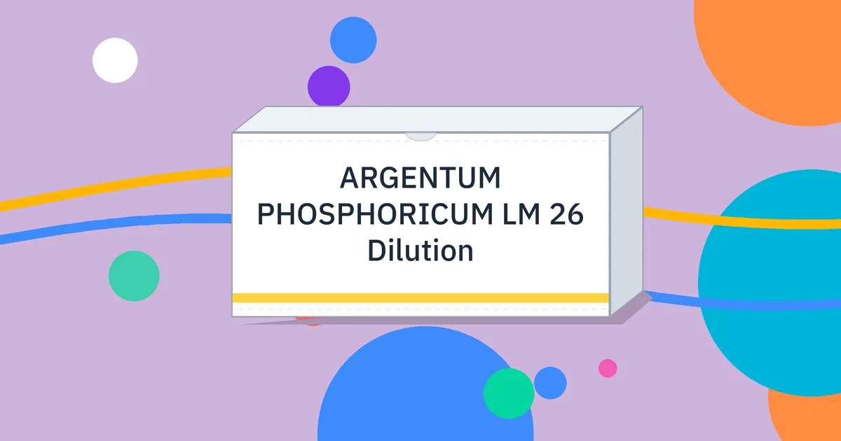 Symbolbild: Packung mit der Aufschrift ARGENTUM PHOSPHORICUM LM 26 Dilution (PZN 12769757) – Verfügbarkeit und Bezug in Apotheken in Frankfurt am Main