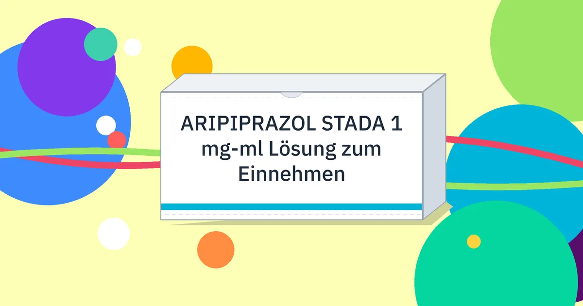 Symbolbild: Packung mit der Aufschrift ARIPIPRAZOL STADA 1 mg-ml Lösung zum Einnehmen (PZN 19154728) – Verfügbarkeit und Bezug in Apotheken in Frankfurt am Main