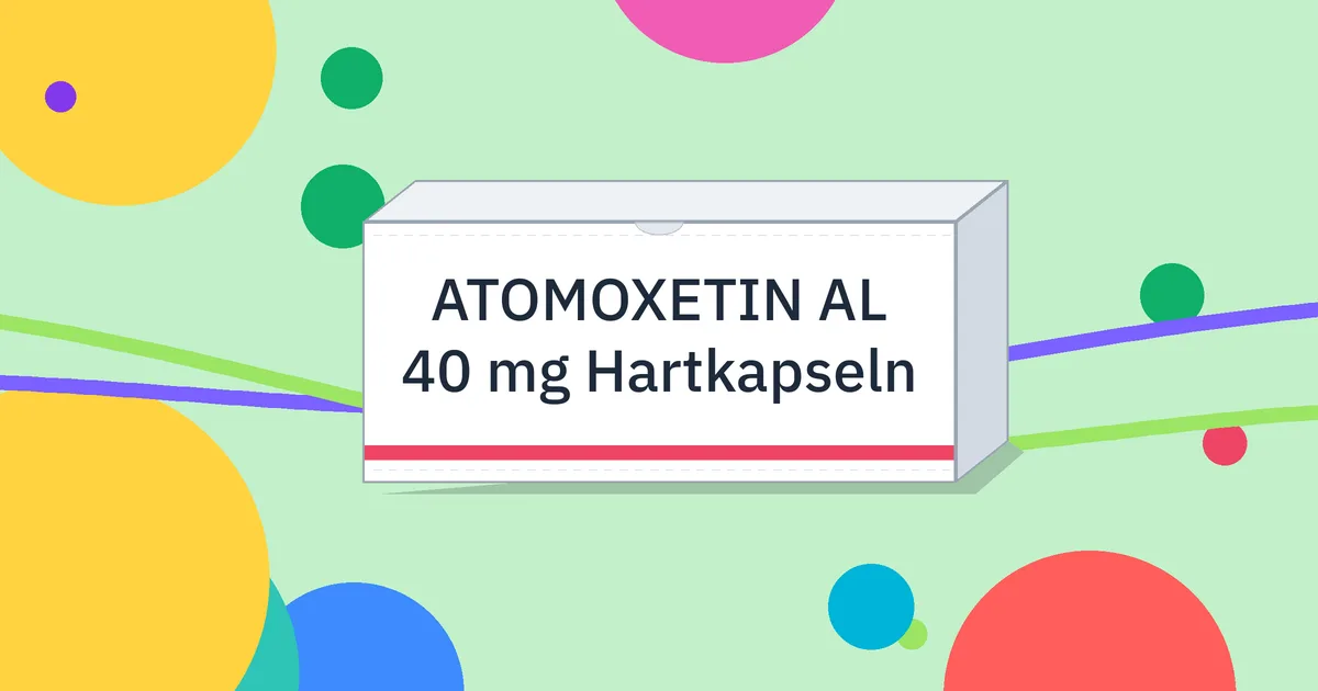 Symbolbild: Packung mit der Aufschrift ATOMOXETIN AL 40 mg Hartkapseln (PZN 14373963) – Verfügbarkeit und Bezug in Apotheken in Frankfurt am Main