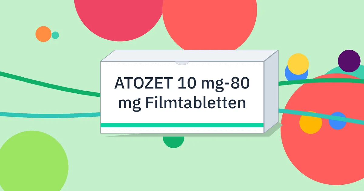 Symbolbild: Packung mit der Aufschrift ATOZET 10 mg-80 mg Filmtabletten (PZN 16665210) – Verfügbarkeit und Bezug in Apotheken in Frankfurt am Main