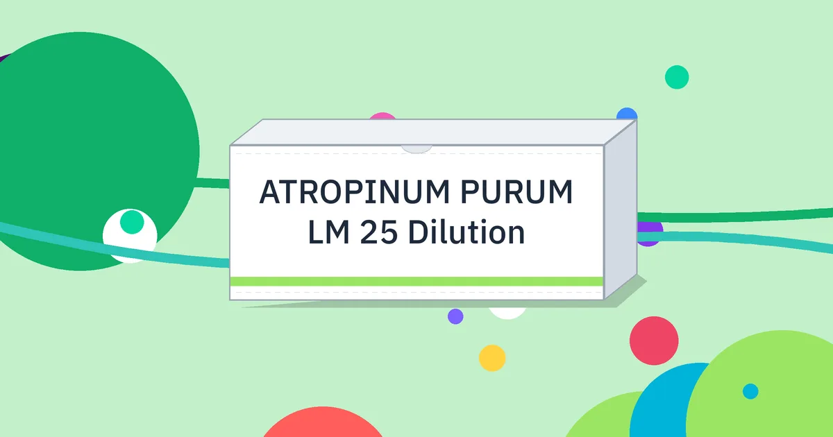 Symbolbild: Packung mit der Aufschrift ATROPINUM PURUM LM 25 Dilution (PZN 12782640) – Verfügbarkeit und Bezug in Apotheken in Frankfurt am Main